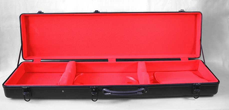 Longcase | black with red felt (new) - Shami-Shop